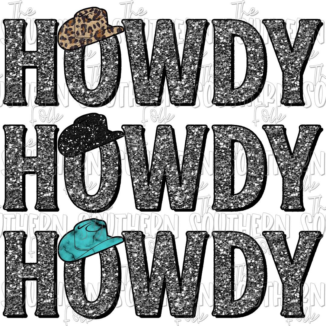 Howdy Design PNG File, Sublimation Design Download, Digital Download ...