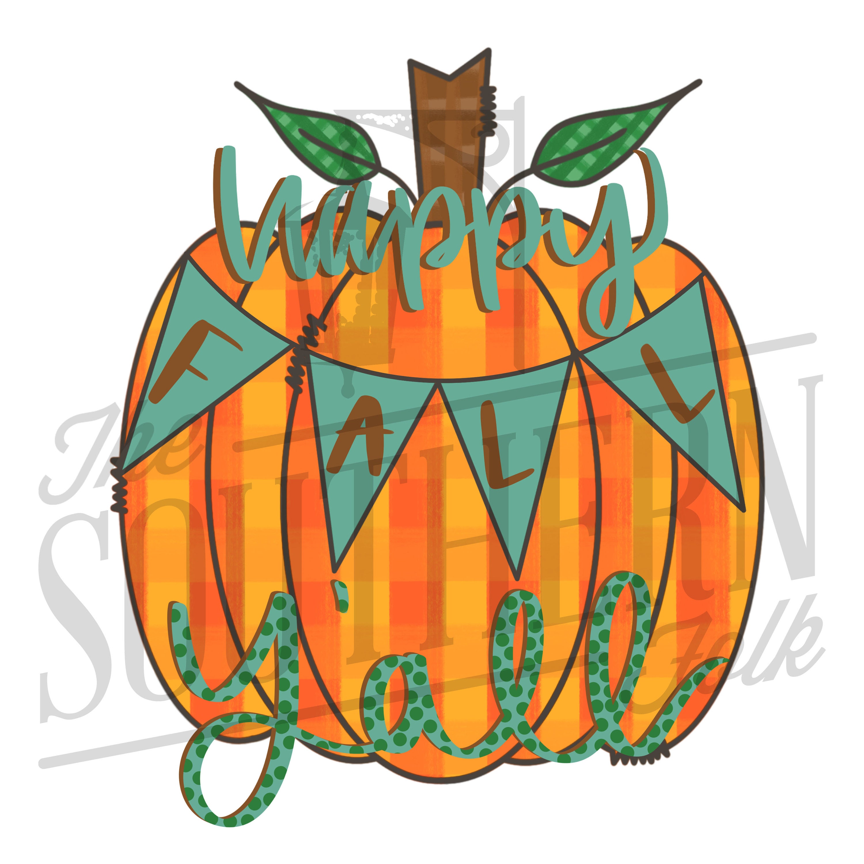 Happy Fall Y'all PNG File, Digital Download, Sublimation Design ...