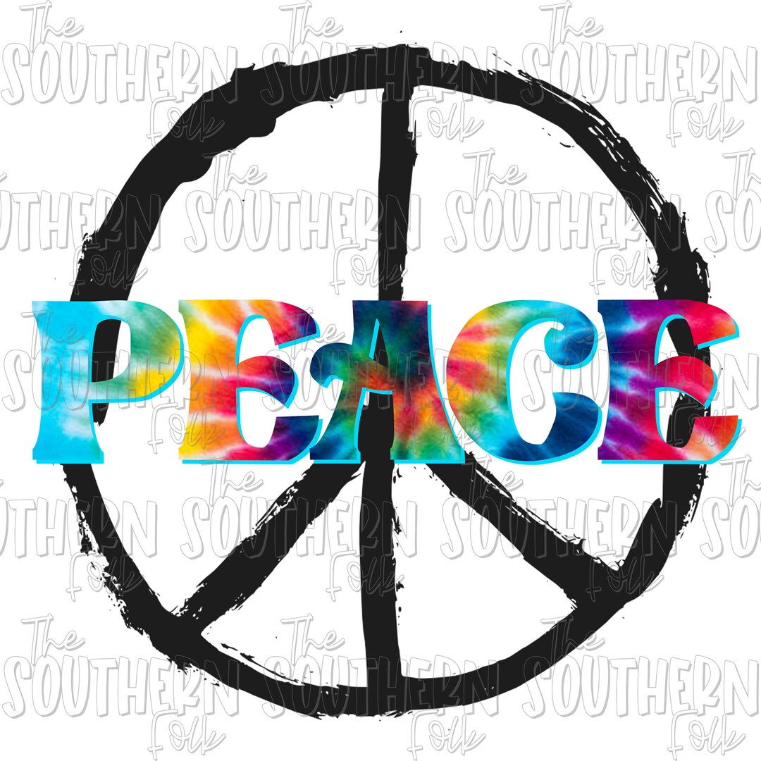 Peace PNG File, Sublimation Design, Digital Download, Sublimation ...