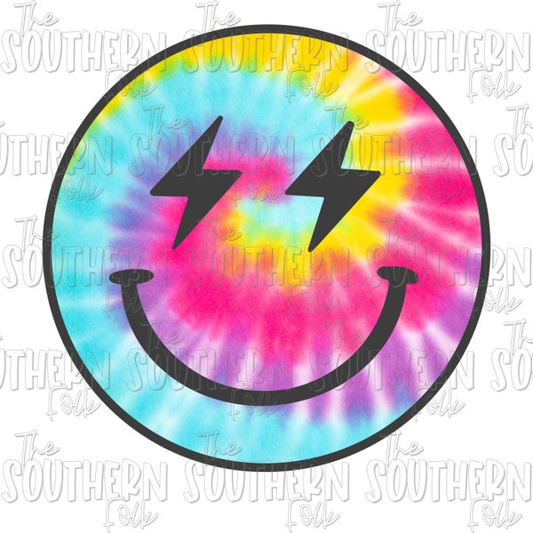 Tie Dye Smiley Face Png - Etsy