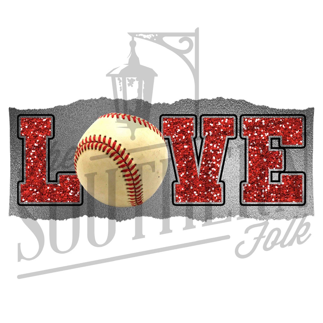 Baseball Love PNG File, Sublimation Design, Digital Download, Baseball ...