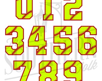 Softball Number Png - Etsy