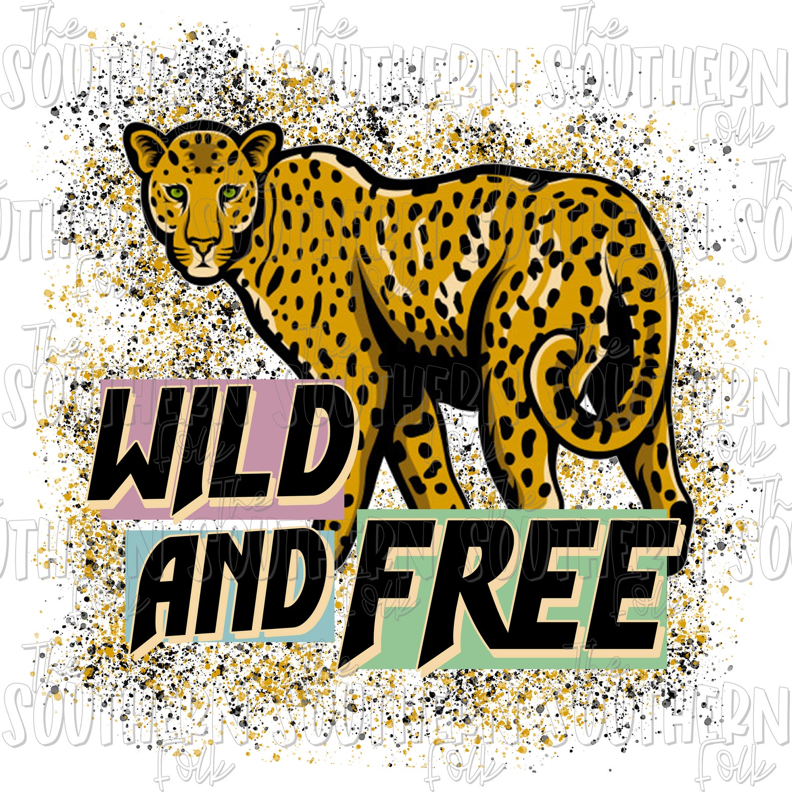 Wild and Free PNG File Sublimation Designs Downloads Digital | Etsy