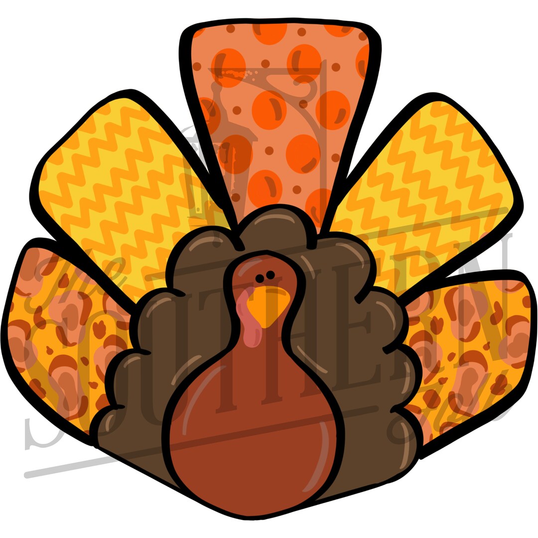 Fall Turkey Sublimation Design, PNG File, Digital Download, Sublimation ...