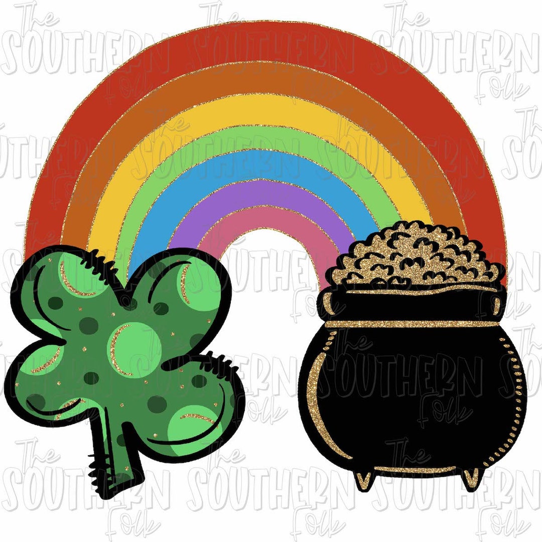 St Patricks Day Rainbow PNG File, Sublimation Design, Digital Download ...
