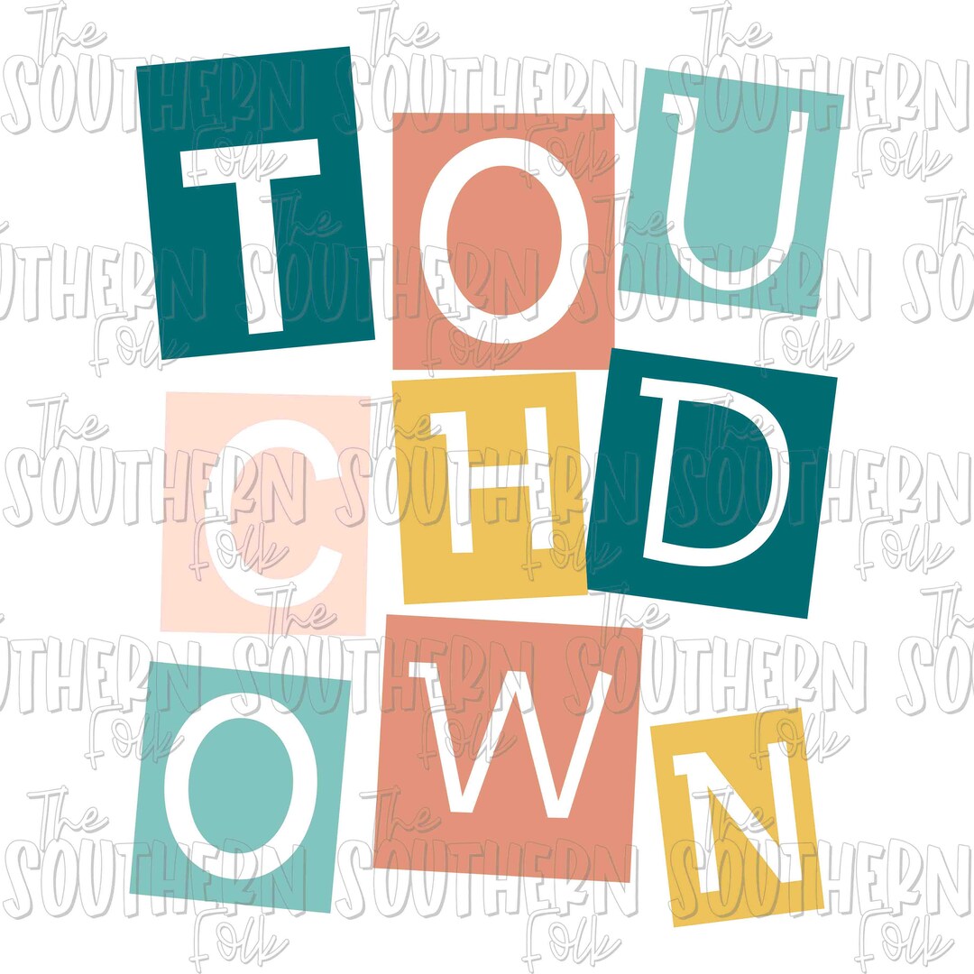 Touchdown PNG File, Sublimation Designs Downloads, Digital Download ...