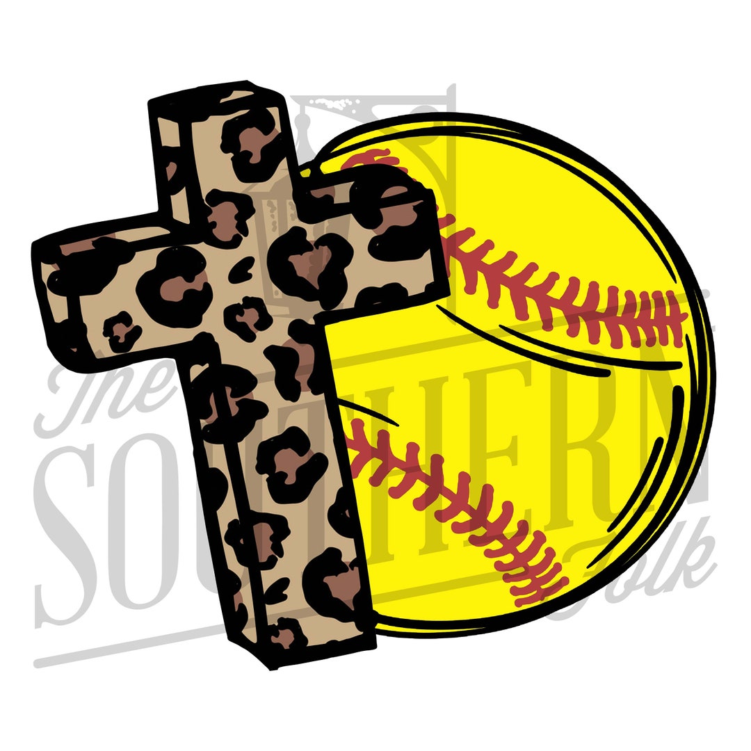 Softball Cross Design, PNG File, Sublimation Design, Digital Download ...