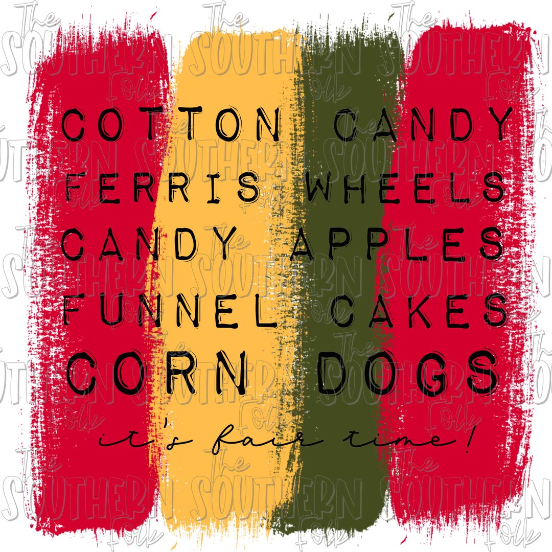 Fall Its Fair Time Sublimation Design, PNG File, Digital Download ...