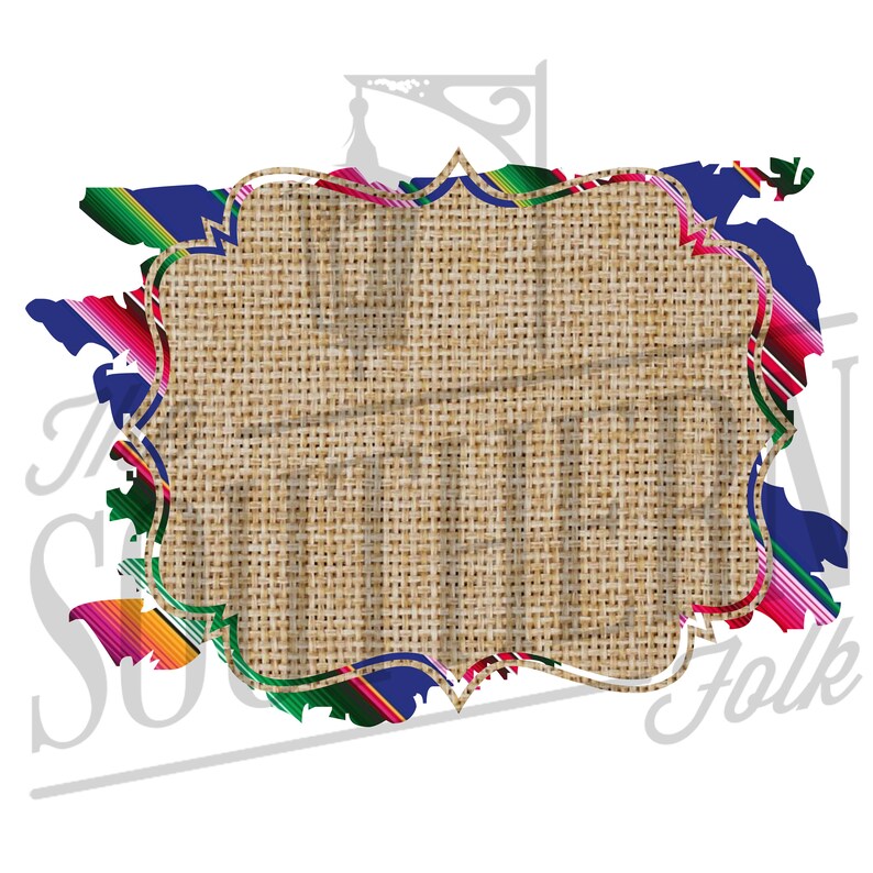 Serape Frame, Clipart, PNG File, Sublimation, Design, Digital Download ...