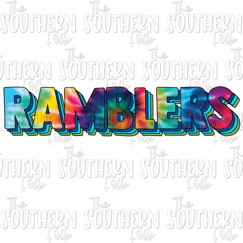 Ramblers PNG File Sublimation Design Digital Download - Etsy
