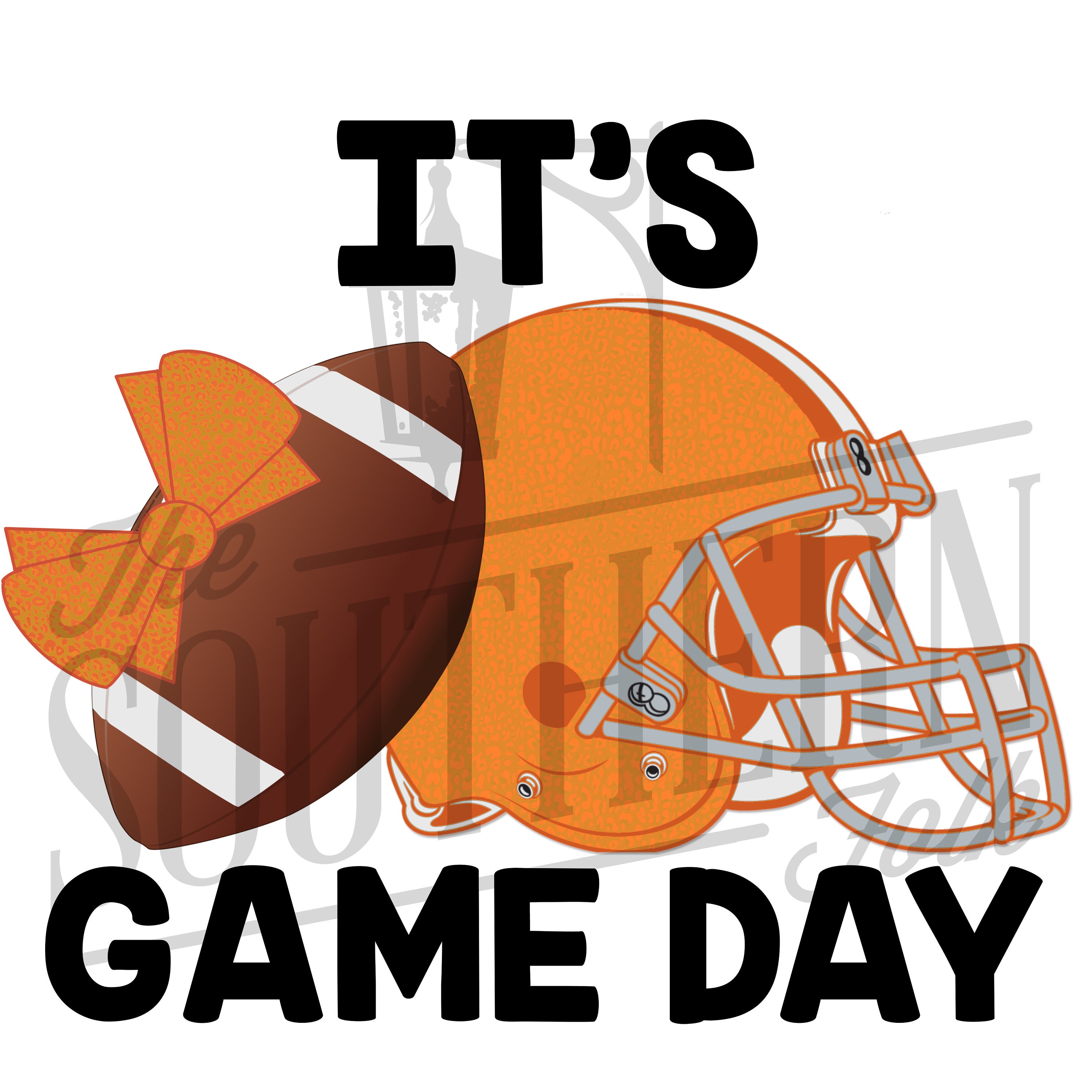 Its Game Day Orange PNG File, Sublimation Designs Downloads, Digital ...