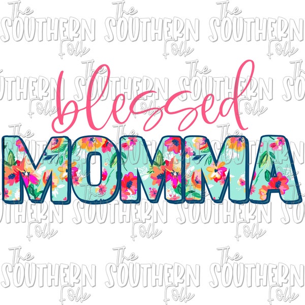 Blessed Momma Svg - Etsy