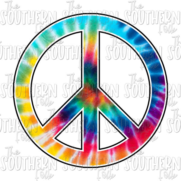 Tie Dye Peace Sign Png - Etsy