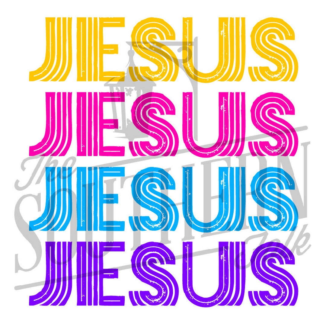 Retro Jesus PNG File, Sublimation Design Download, Digital Download - Etsy