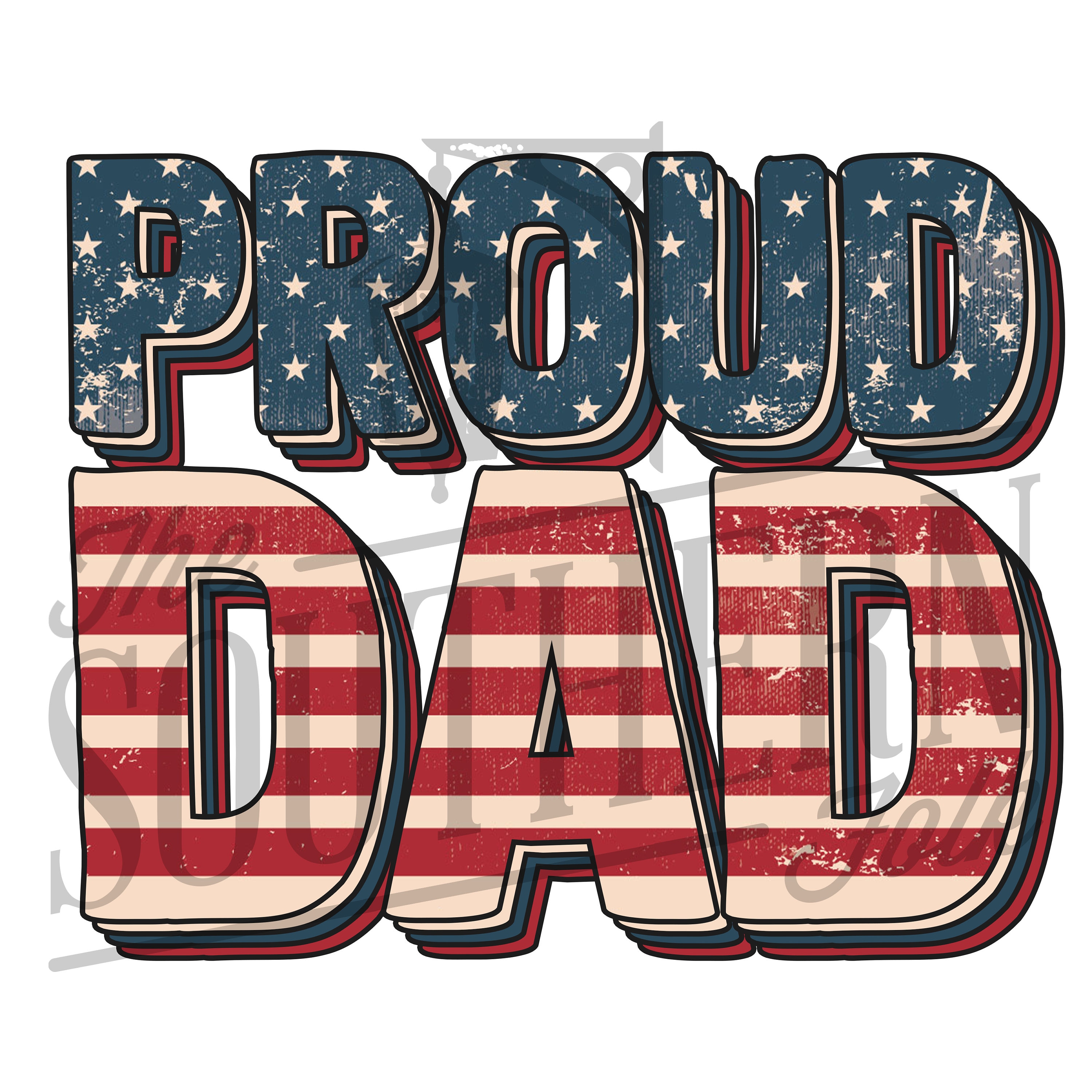 Proud Dad PNG File Sublimation Designs Downloads Digital | Etsy