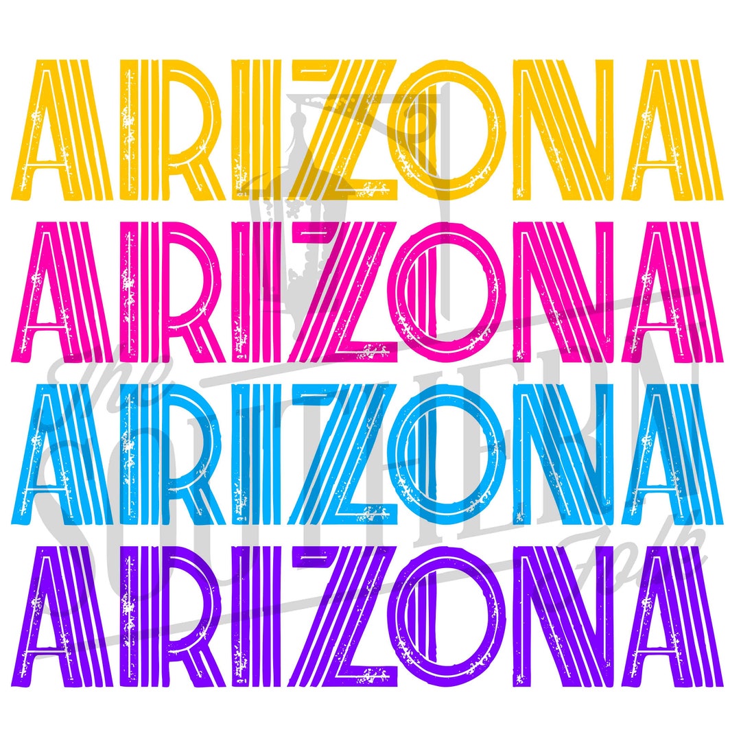 Retro Arizona PNG File, Sublimation Designs Downloads, Digital Download ...