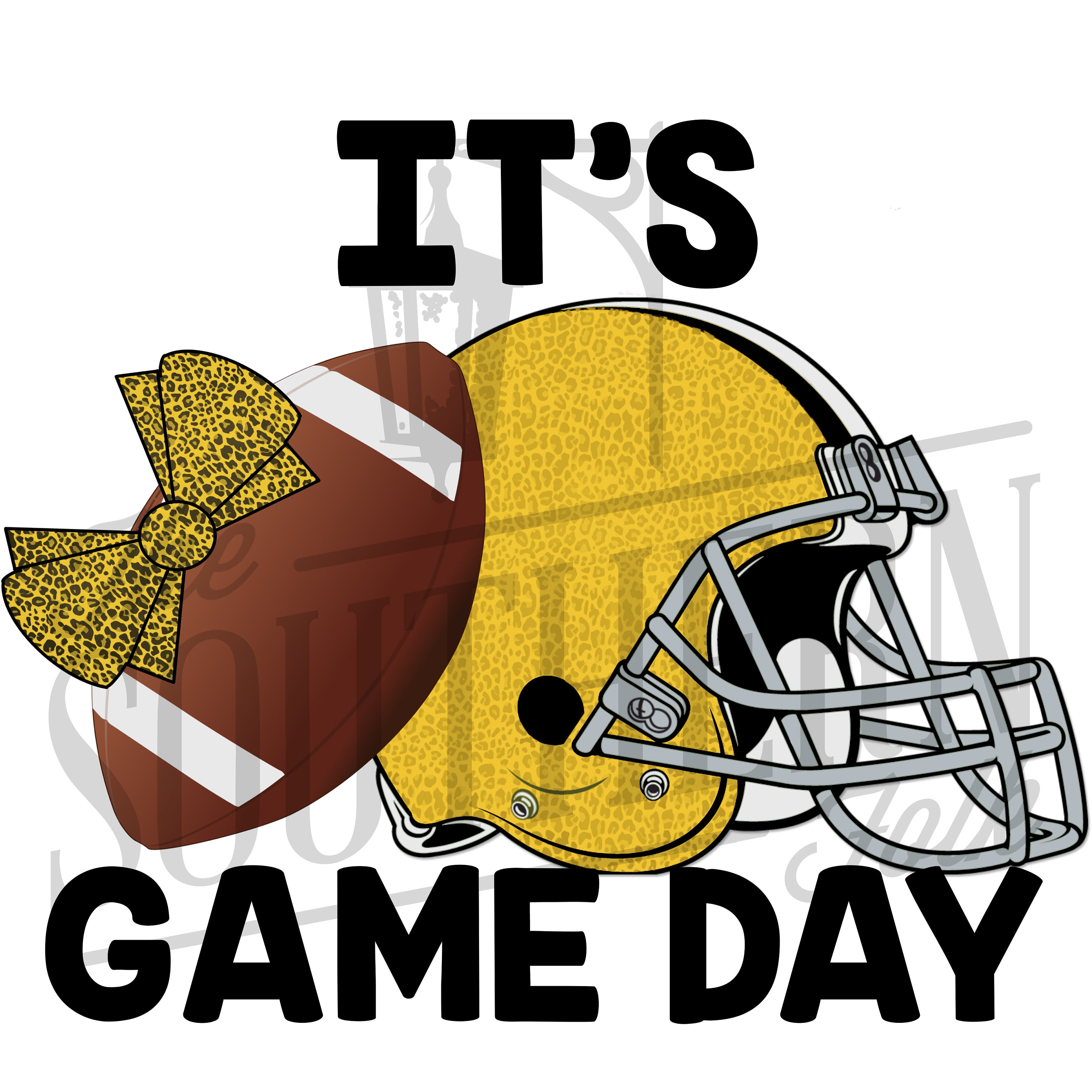Its Game Day Gold PNG File, Sublimation Designs Downloads, Digital ...
