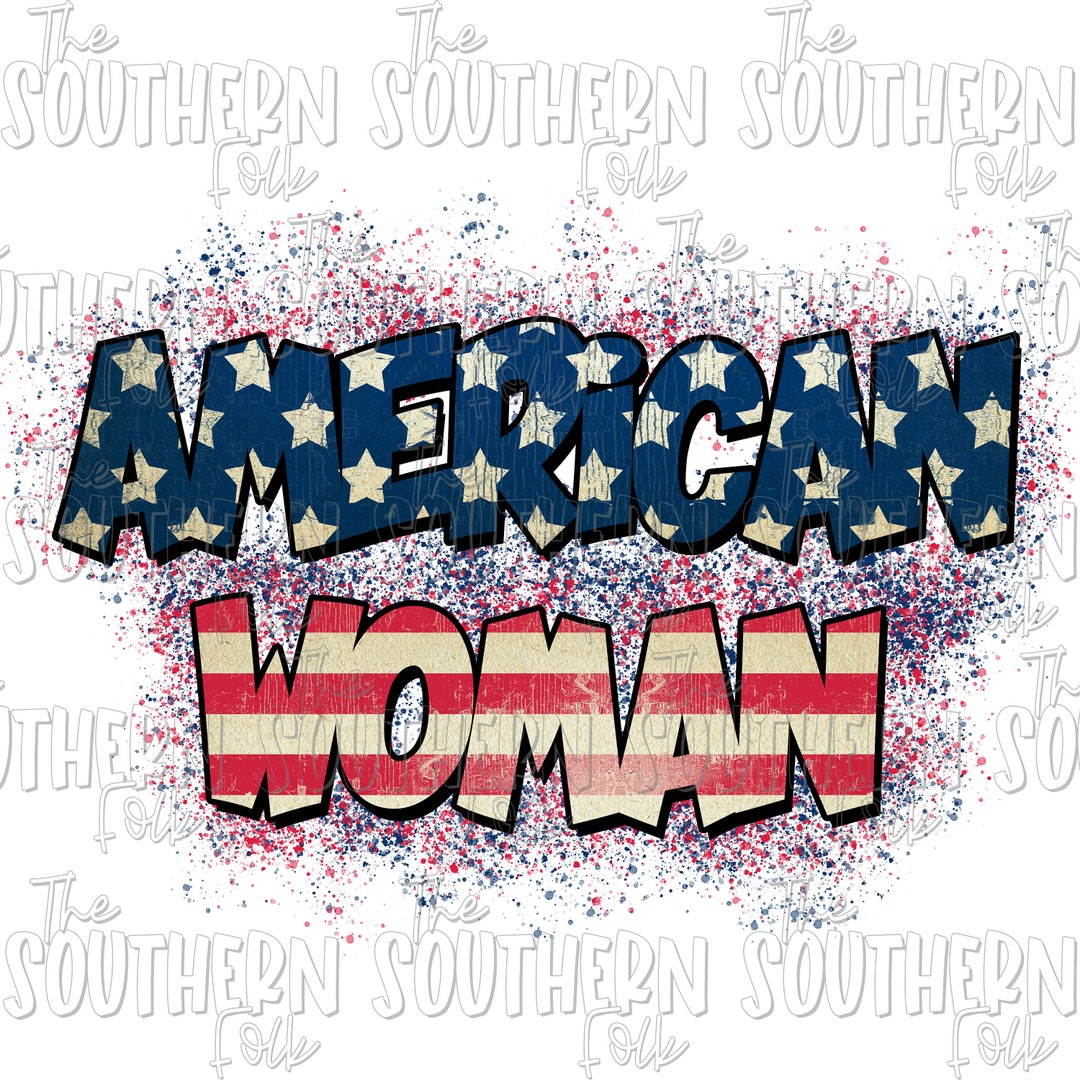 American Woman PNG File, Sublimation Design, Digital Download ...