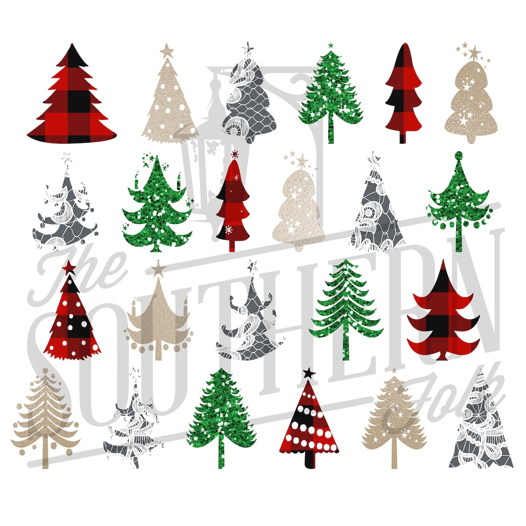 Christmas Trees Sublimation Design, PNG File, Digital Download ...