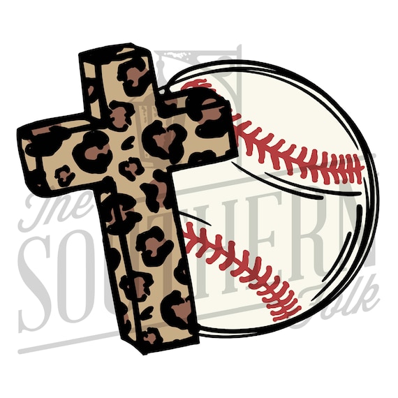 Baseball Cross Design PNG File Sublimation Design Digital | Etsy