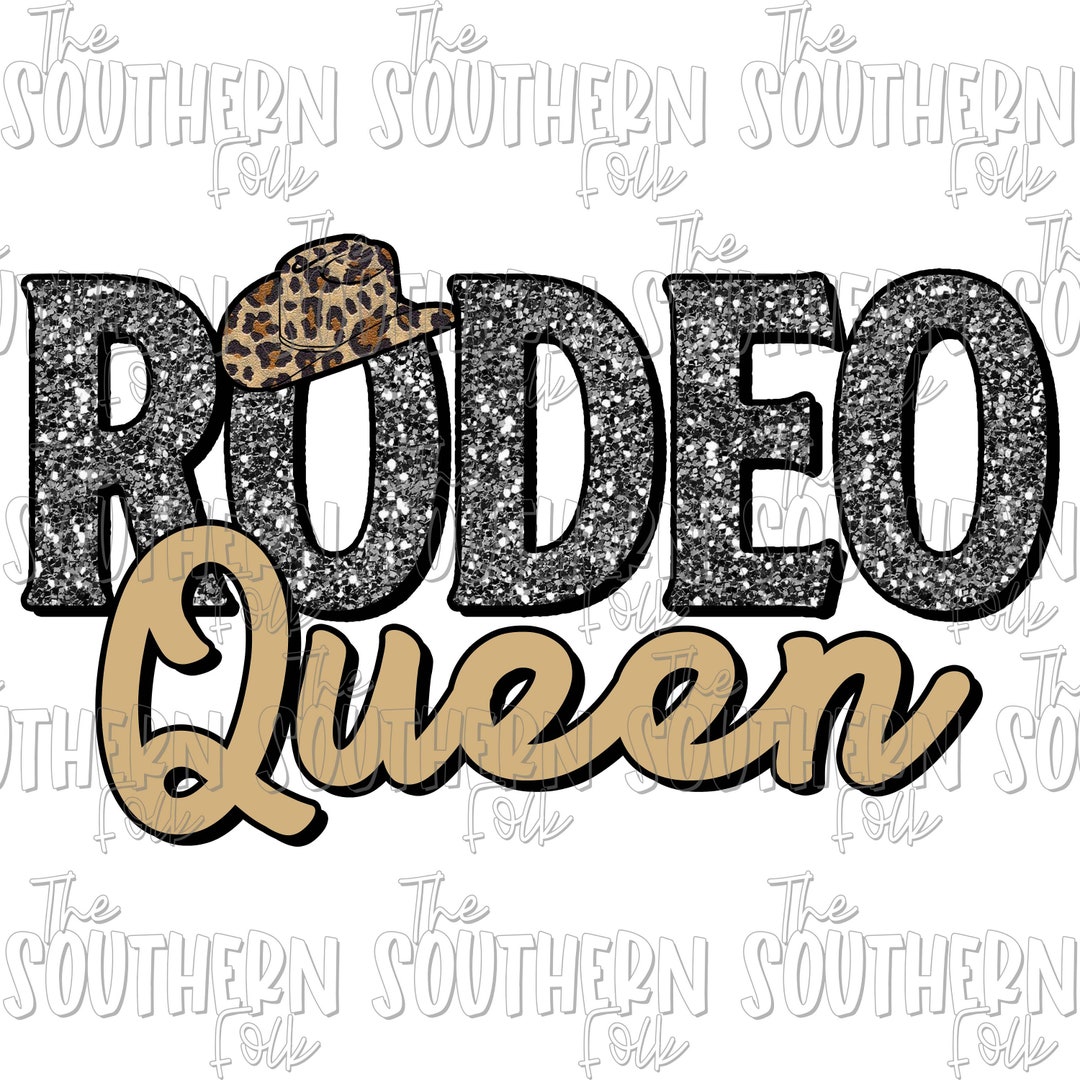 Rodeo Queen Design PNG File, Sublimation Design Download, Digital ...