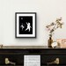 Star Dance Fine Art Print of Woman Dancing Joyfully With Bear Under the ...