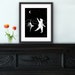 Star Dance Fine Art Print of Woman Dancing Joyfully With Bear Under the ...