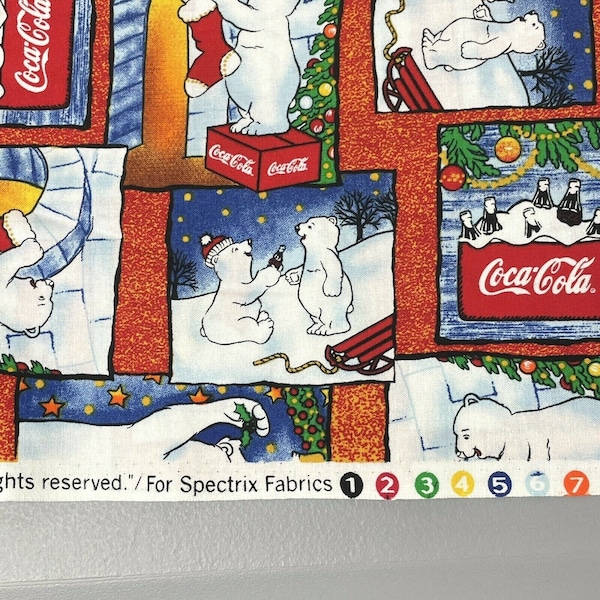 Coca Cola Cotton Fabric - Etsy