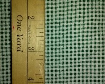 Hunter Green Gingham Fabric - Etsy