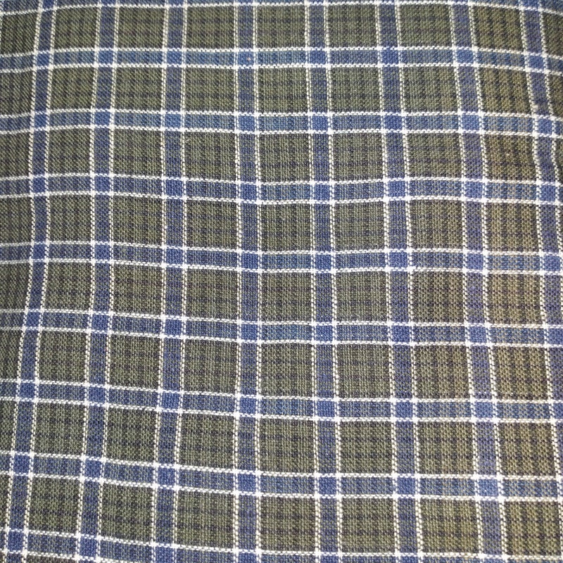 Blue Plaid Fabric - Etsy