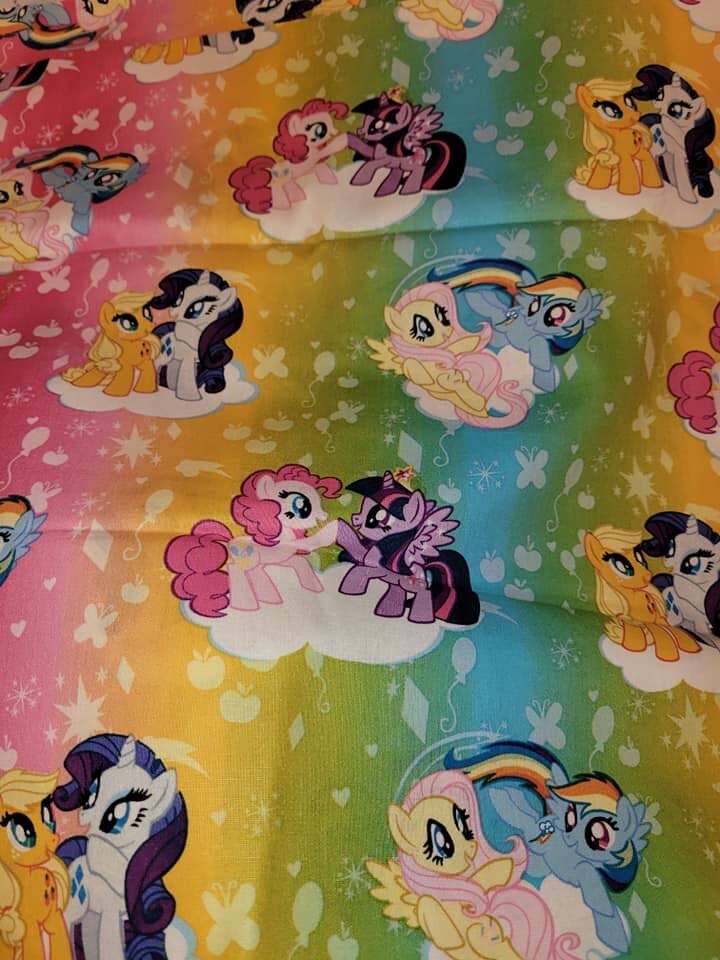 My Little Pony Ombre Toss Fabric - Etsy