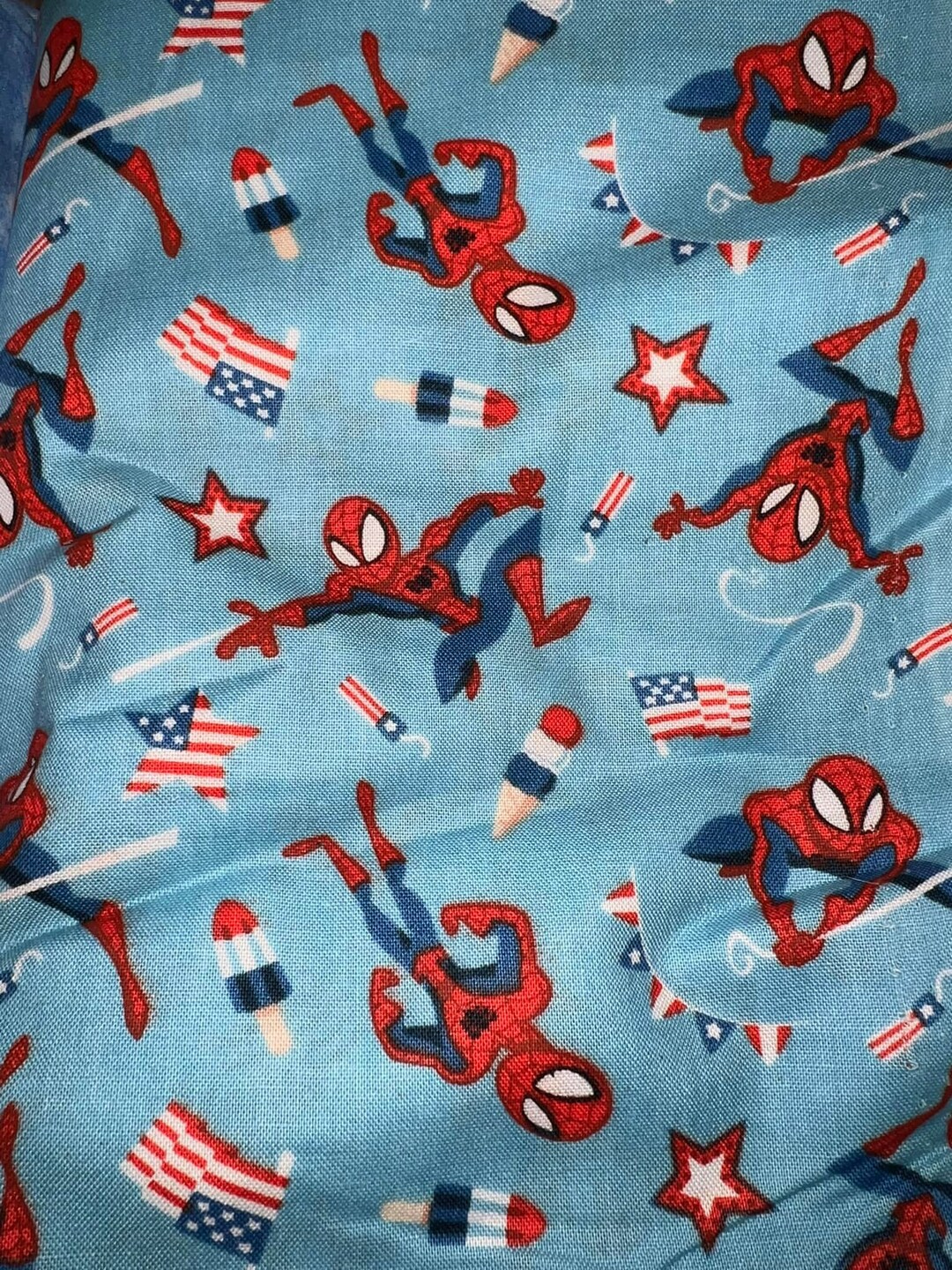 Marvel Spider=man Cotton Fabric Camelot Fabric - Etsy