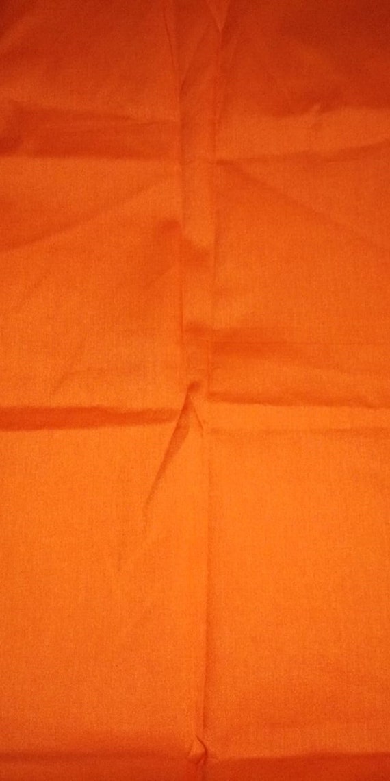 Solid Orange Cotton Fabric - Etsy