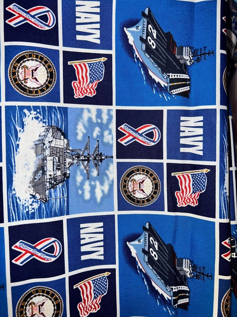 United States Navy Blue Cotton Fabric - Etsy