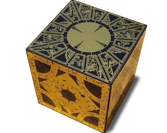 Painted Hellraiser Inspired Functional Puzzle Box Lament - Etsy