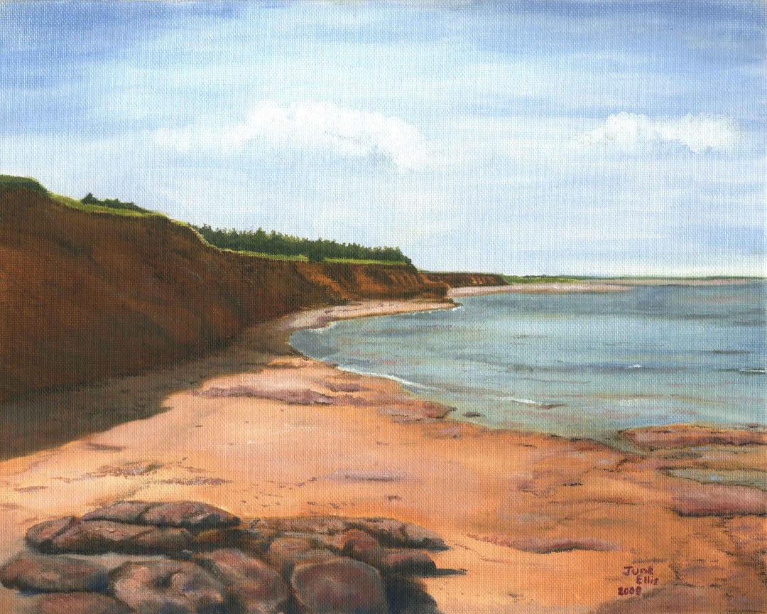 PEI Seascape Art Print: Darnley Beach Rock, Canada (5x7) - Etsy
