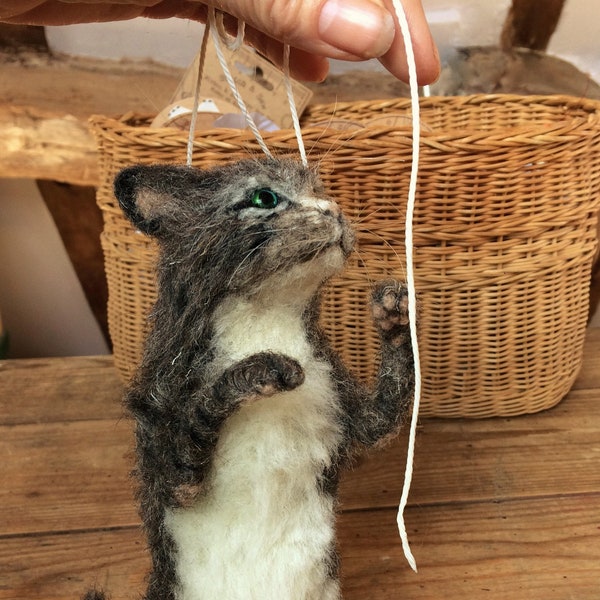 Needle Felted Kitten - Etsy