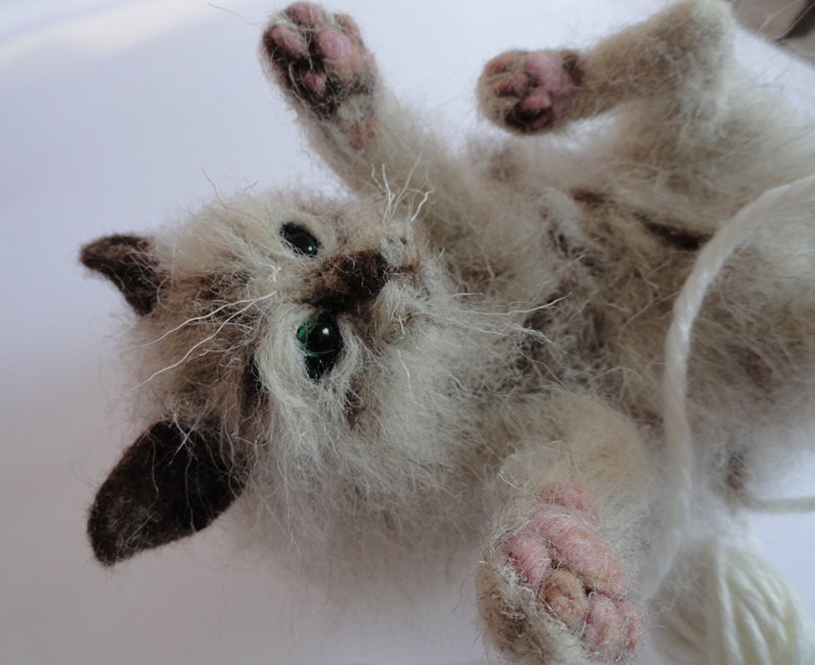 This is Now Sold...needle Felted Cat Called Kitty - Etsy