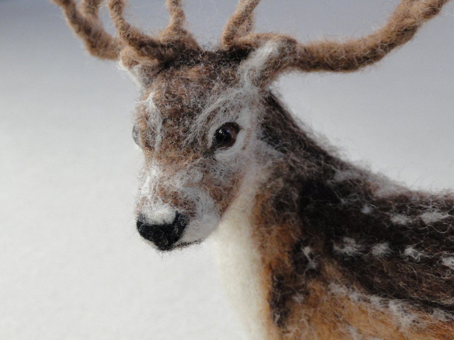 SOLD Needle Felted Reindeer - Etsy