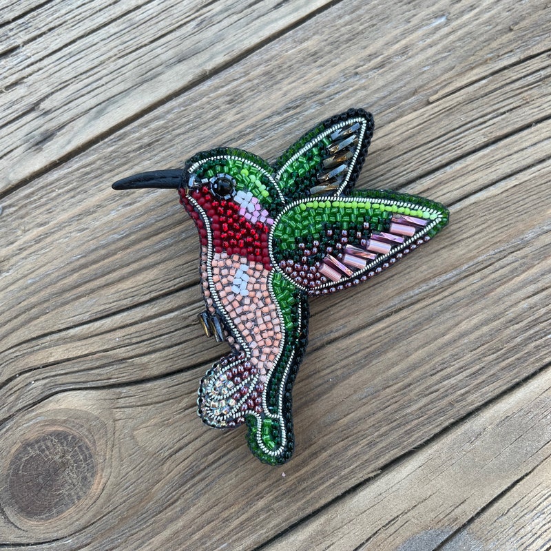 Beaded Hummingbird - Etsy