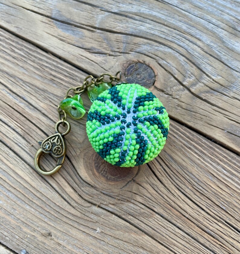 Watermelon Keychain Watermelon Handbag Charm Crochet Beaded - Etsy