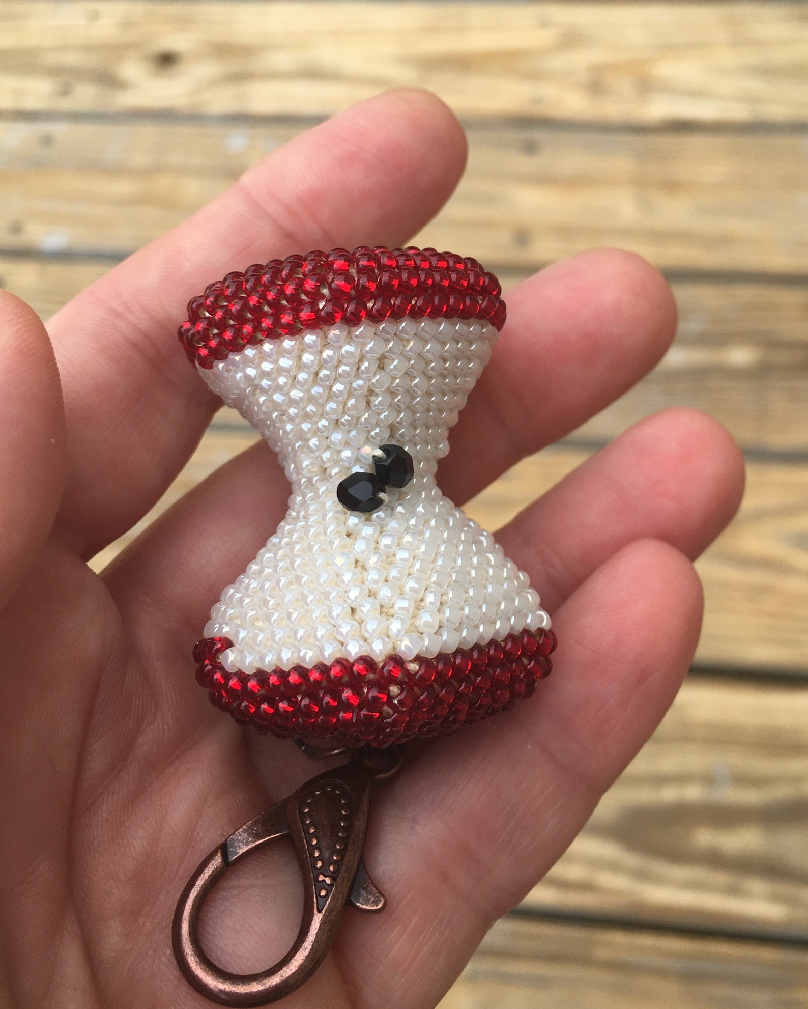 Apple Core Keychain, Fruit Keychain, Eaten Apple, Bitten Apple, Apple ...