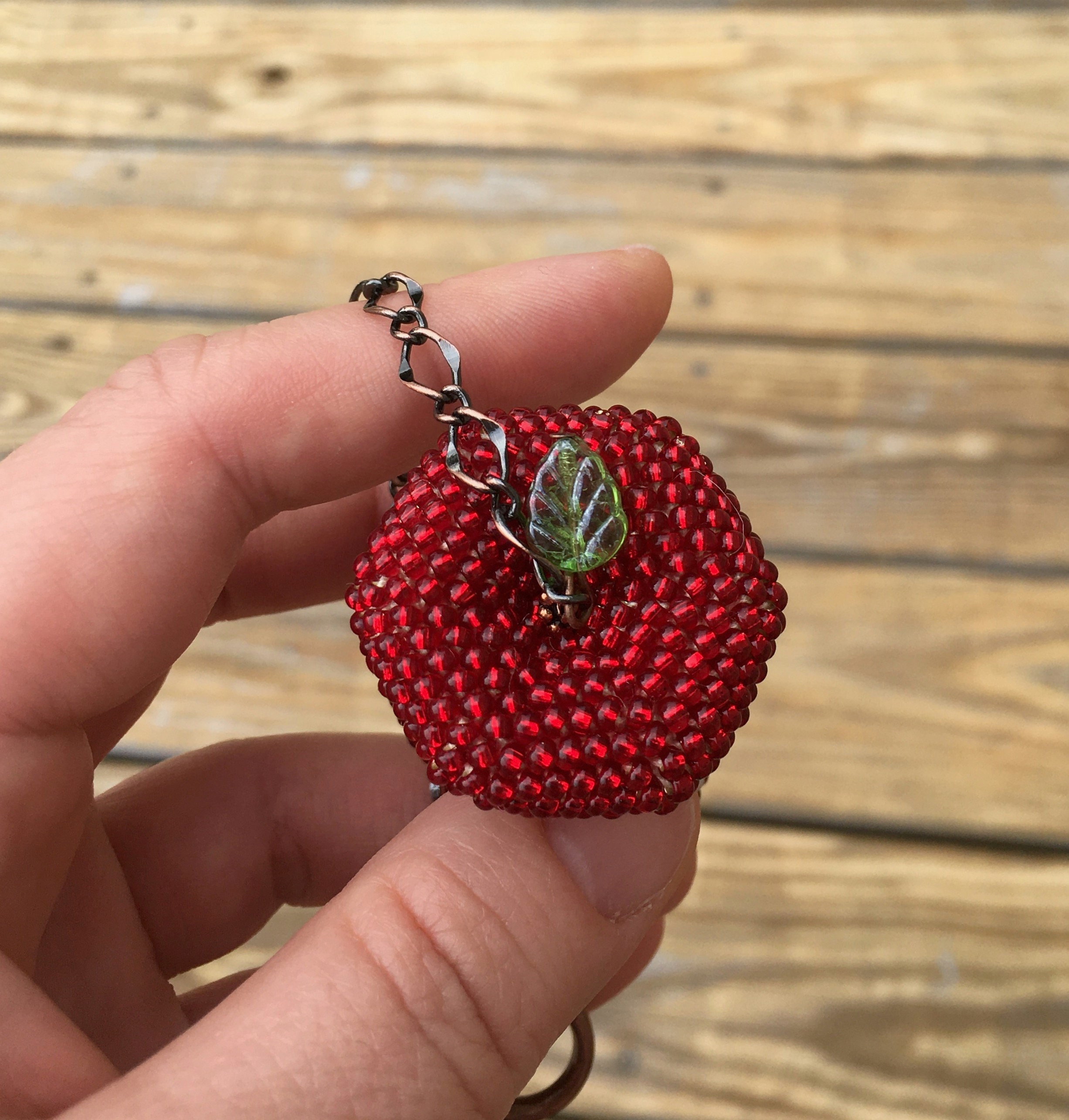 Apple Core Keychain, Fruit Keychain, Eaten Apple, Bitten Apple, Apple ...