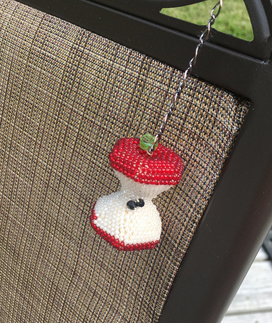 Apple Core Keychain, Fruit Keychain, Eaten Apple, Bitten Apple, Apple ...