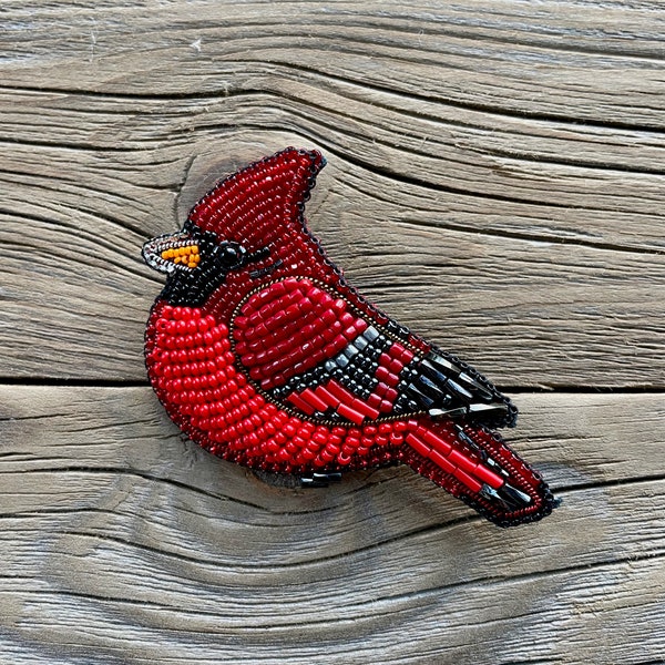 Embroidered Cardinal - Etsy
