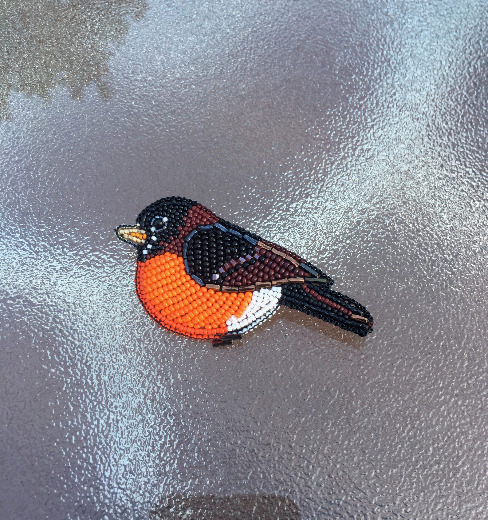 Robin Bird Brooch Robin Pin Beaded Robin Brooch Embroidered - Etsy