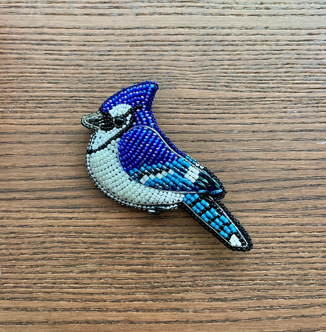 Blue Jay Brooch/pin Bird Brooch Blue Bird Pin Small Gift - Etsy