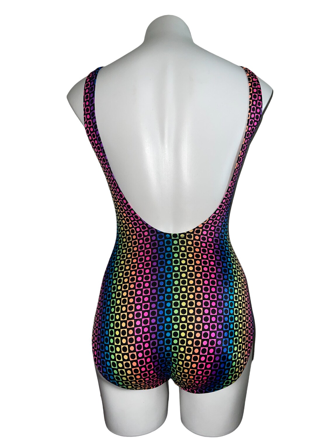 Vintage Women's Abstract Colorful One Piece Bathing Suit... Sz 10 - Etsy