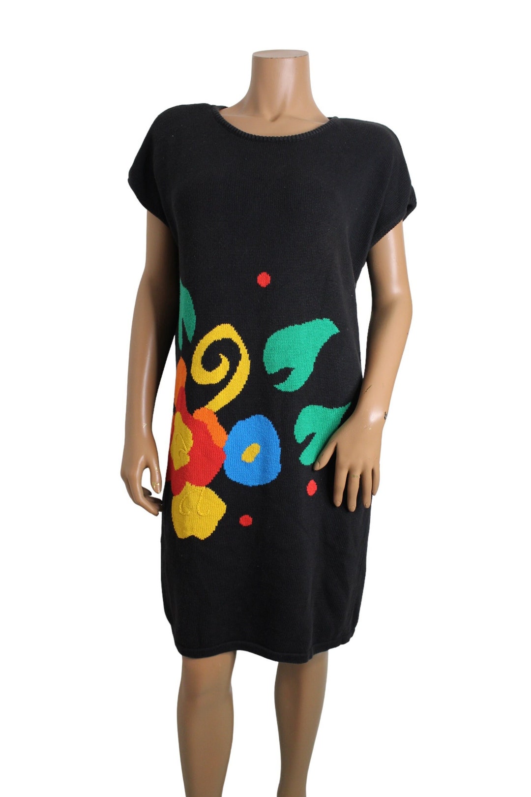 Vintage Longline Abstract Sweater... - Etsy
