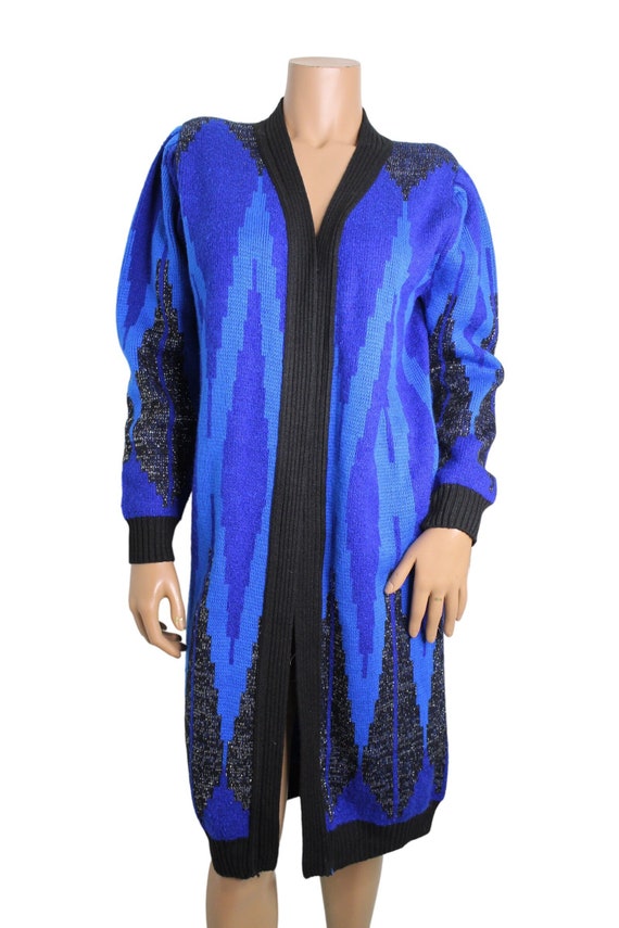 Vintage Abstract Sweater - 1980s Sweater - Disco Swea… - Gem